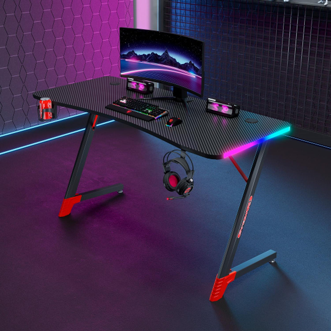 Escritorio Gamer profesional luces RGB 120cm Chic Home– De Todo y Más